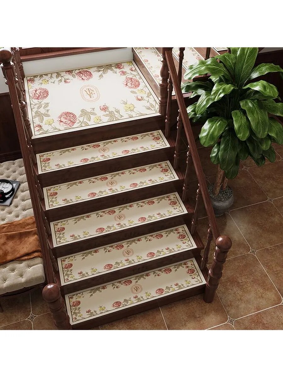 Коврик для ступеней (Нескользящий, 100*100см, Сикамор)