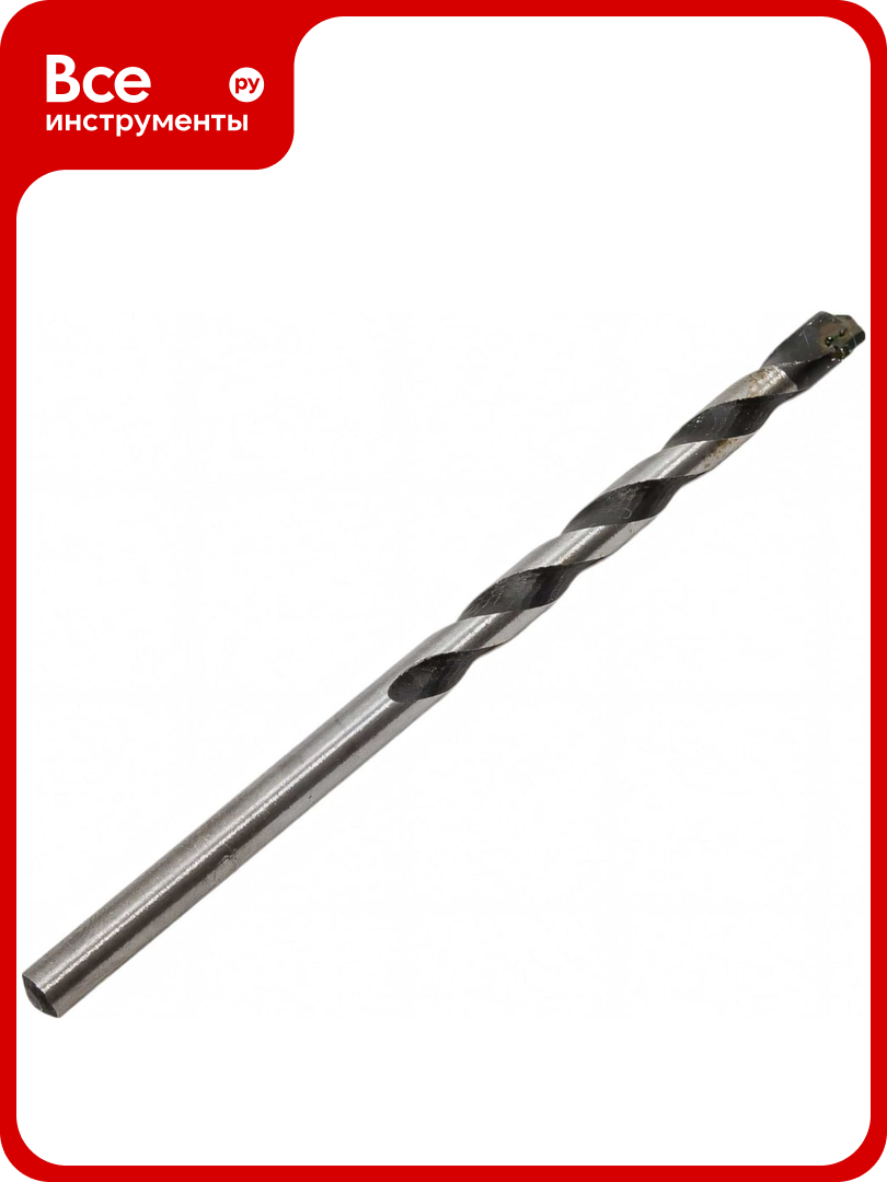 Сверло по бетону PARK 107353, твердосплавное, цилиндрический хвостовик, для бетона и кирпича, изготовлено из стали
