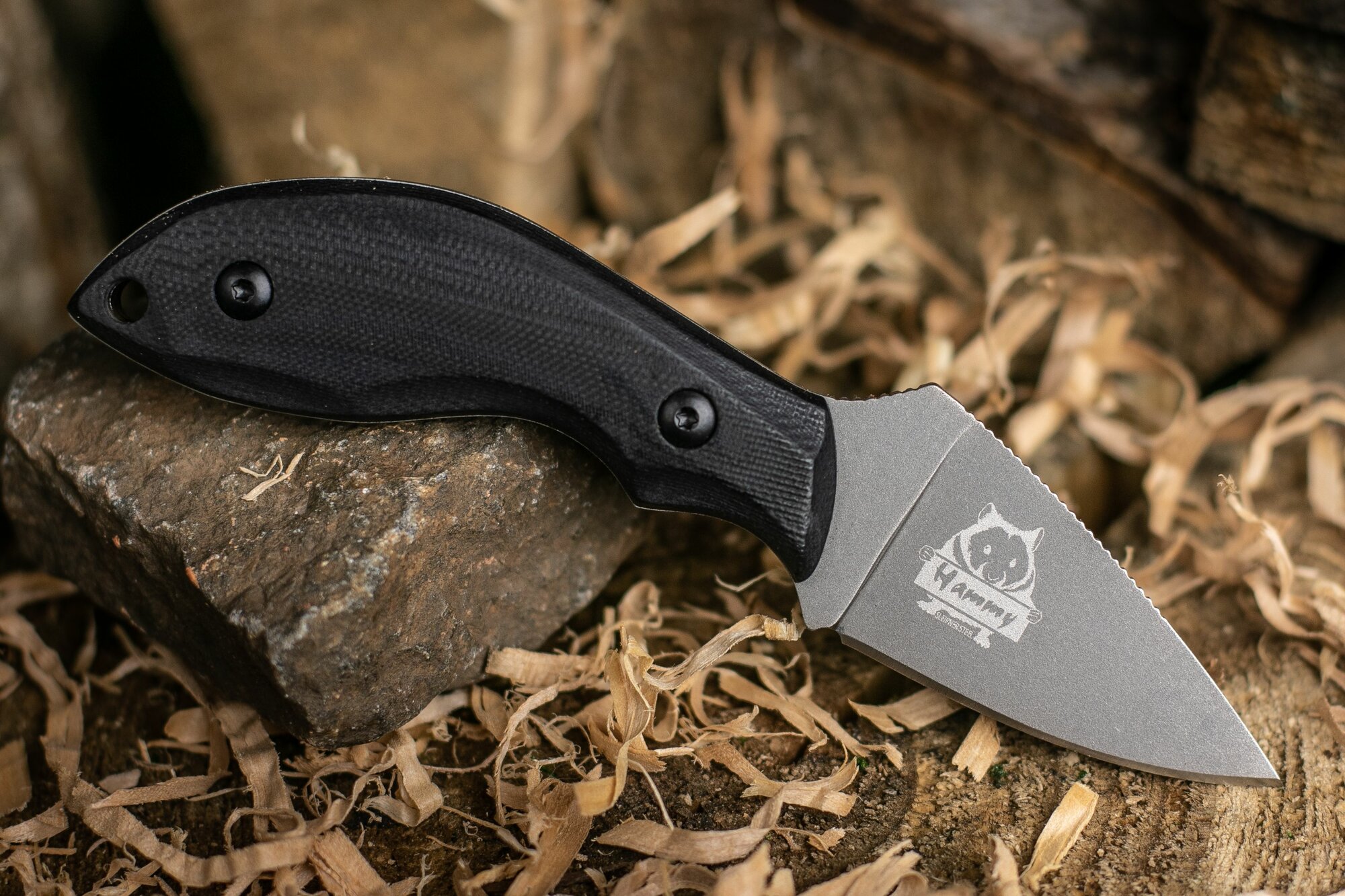 Туристический Нож от Kizlyar Supreme Hammy Sleipner TacWash Black G10