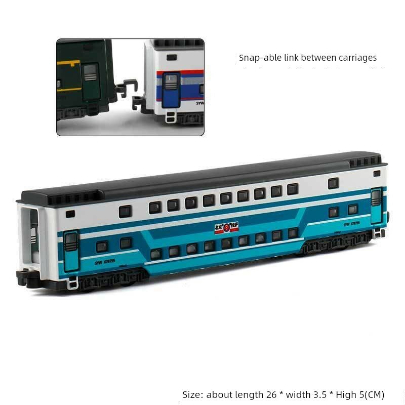 Светло-голубая модель вагона 1:87 с упаковкой, детализированный набор для коллекционеров