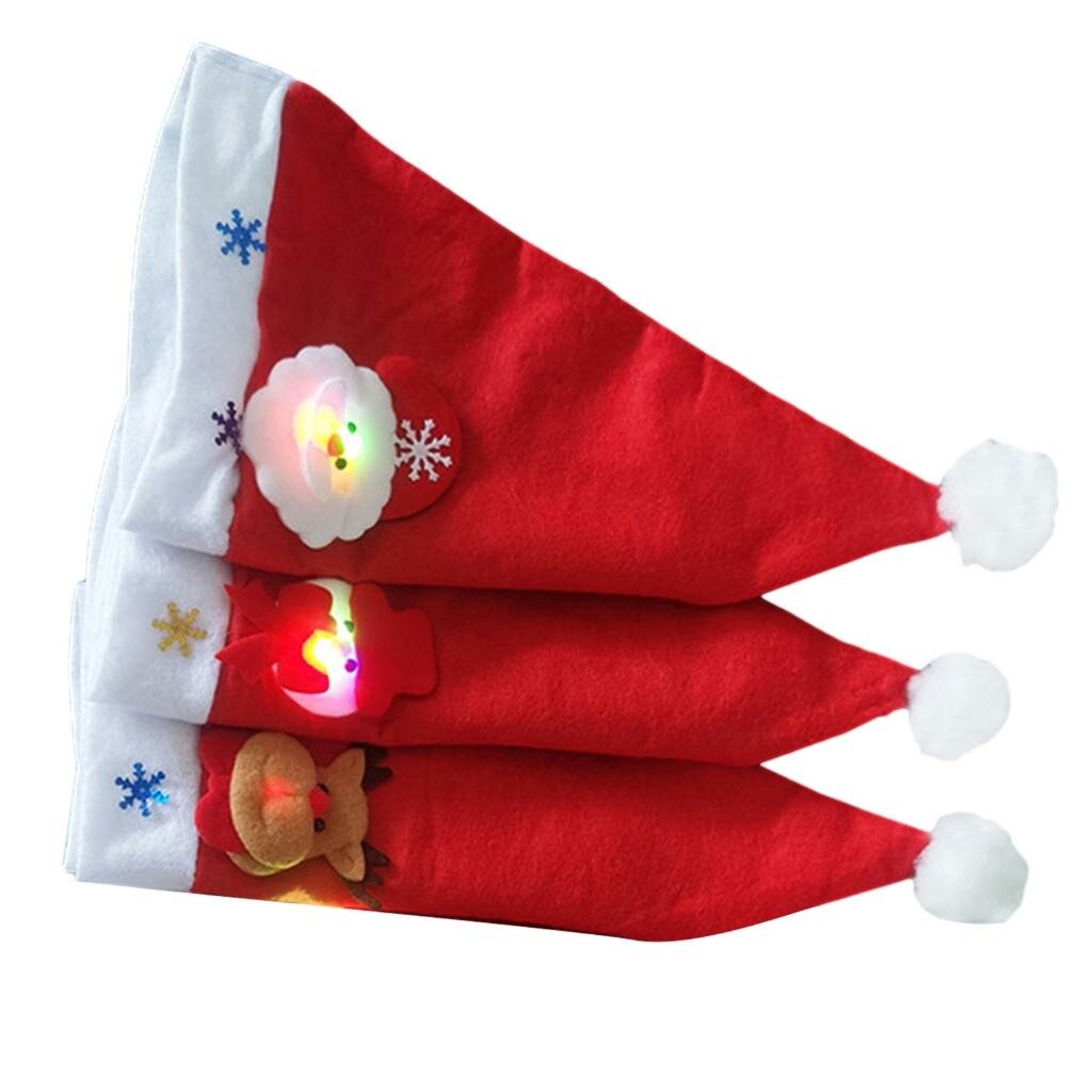 Красная плюшевая шапка Санты, 1