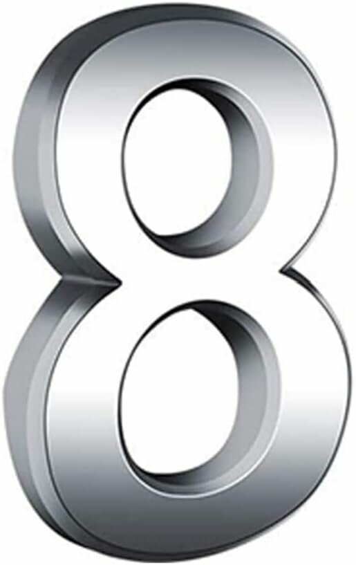 8 Самоклеящийся цифровой номер двери 7cm