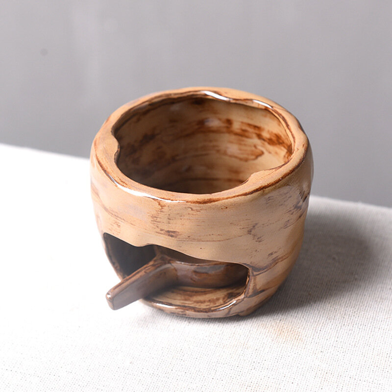 Японская керамическая миска с двумя ушками, суповая миска, домашняя ретро грубая керамика, электрическая керамическая плита, миска для каши, миска для лапши быстрого приготовления, миска для запеченного риса, посуда