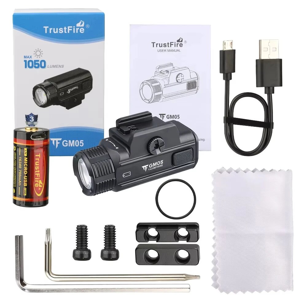 Trustfire GM05 тактический фонарь 1050 люмен