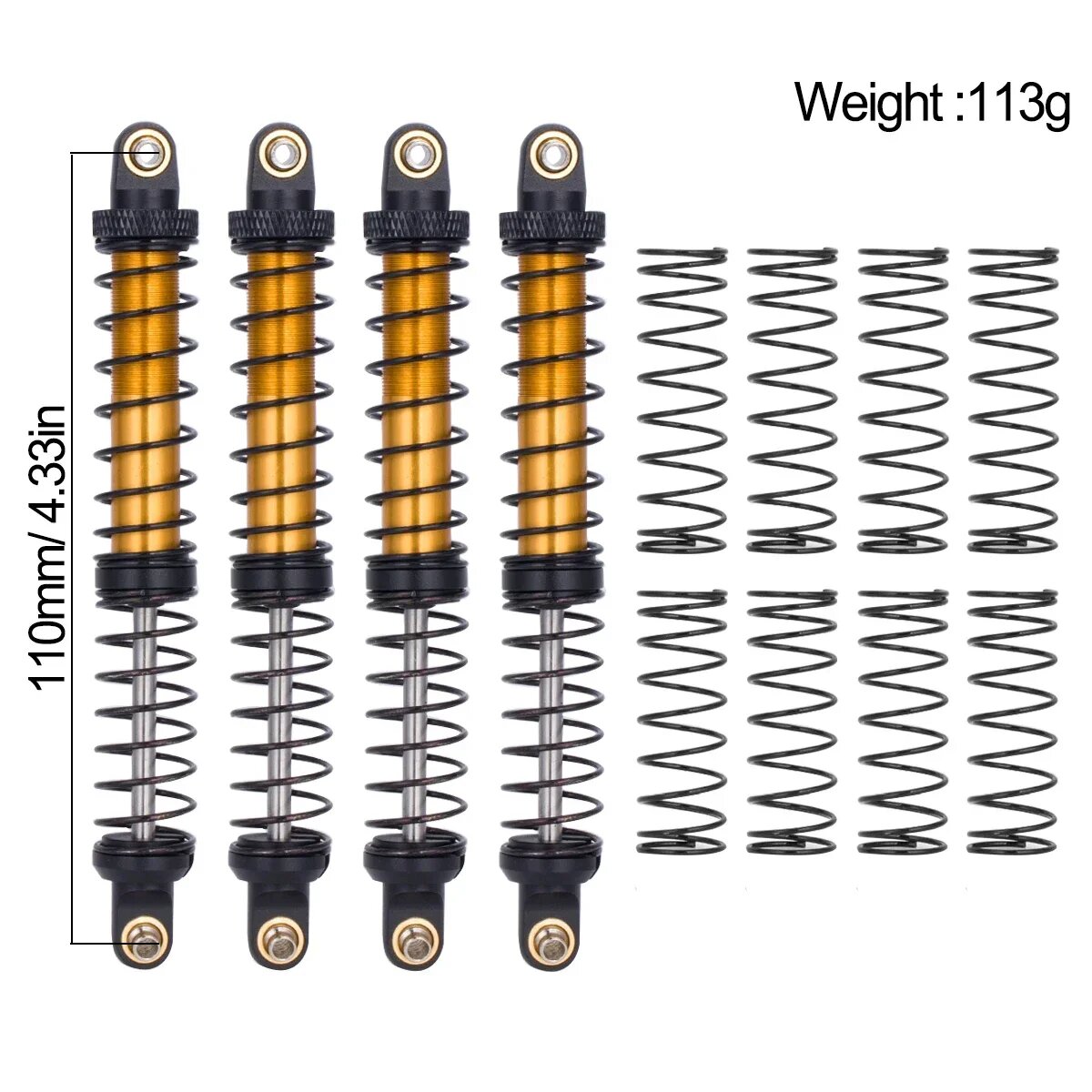 Металлический амортизатор Fimonda Gold 110mm 1/10 RC