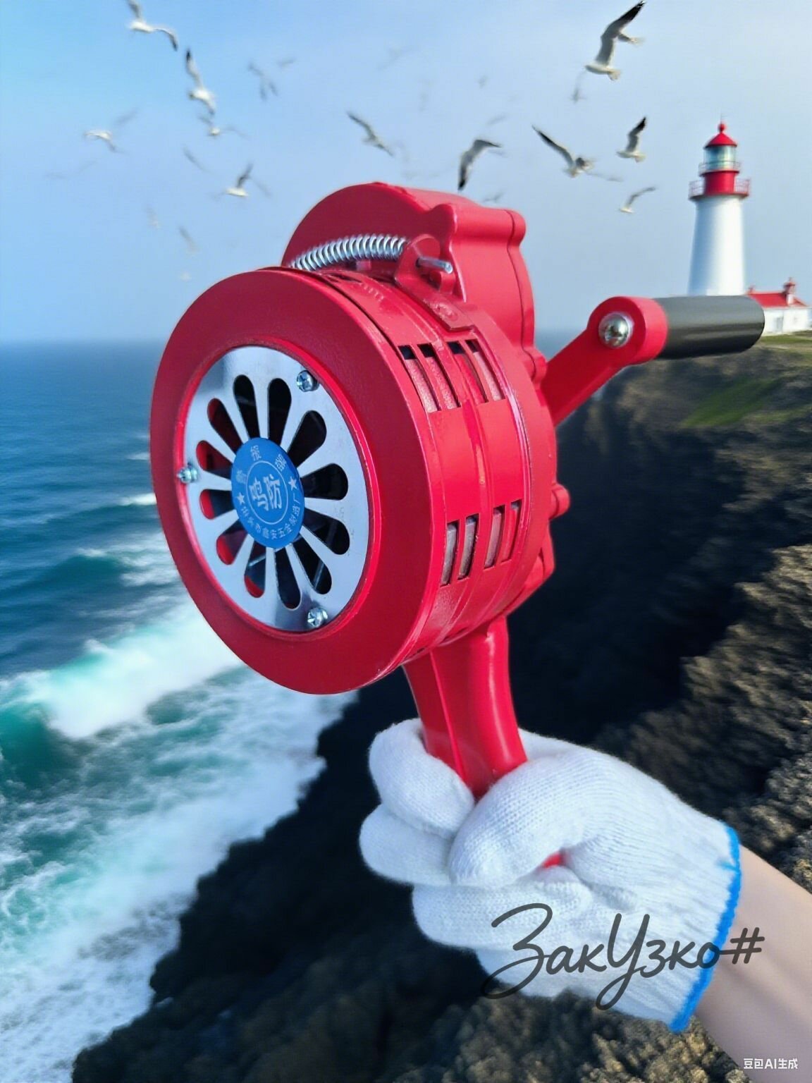 Переносная ручная сирена SY-100 (110 дБ) из алюминиевого сплава, дальность>1000 м