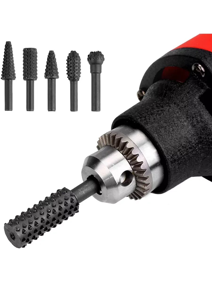 Набор точильных камней шарошек 6 мм, 5 предметов SKRAB 27008