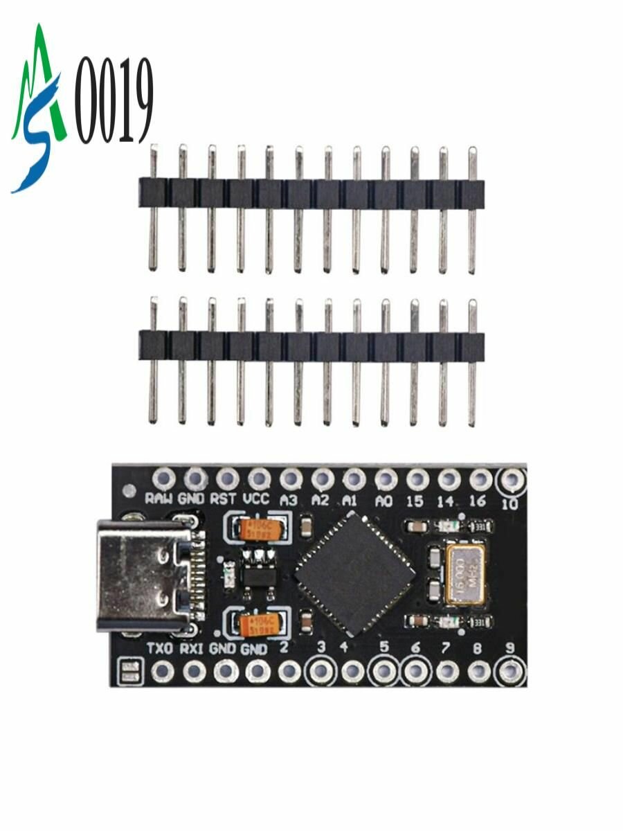 (V F B H) Модуль Atmega32U4 Mini Usb Pro Micro-Type-C Для С 2-Рядным Контактом