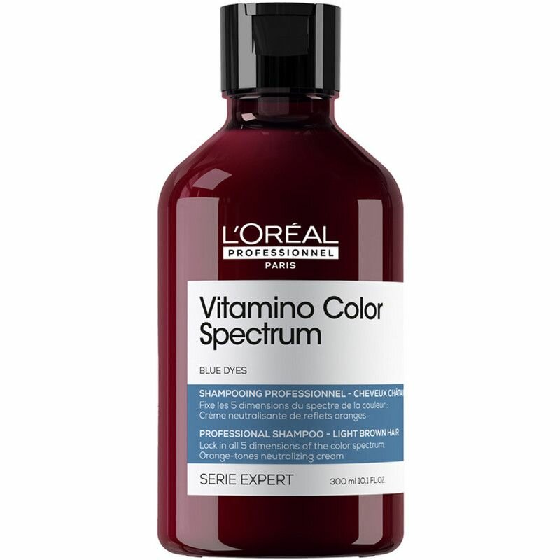 Шампунь синий L'Oreal Professionnel Serie Expert Vitamino Color Spectrum нейтрализующий для окрашенных волос, 300 мл