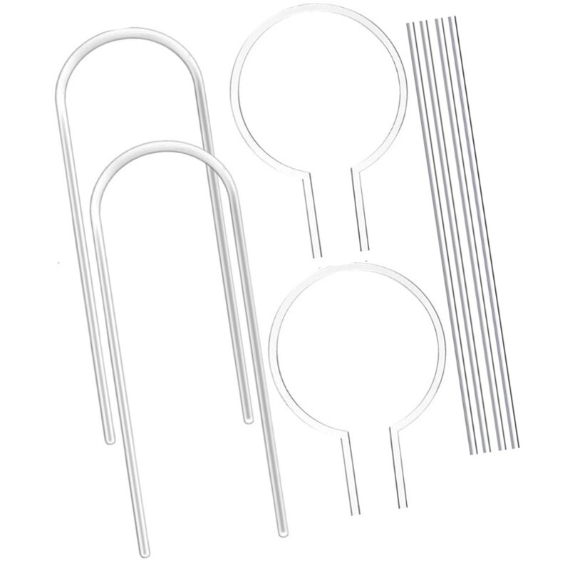 Упаковка из 8 Акриловых подставок для растений Современного U Образного круглого дизайна для украшения внутреннего сада и устойчивости Цветочных горшков