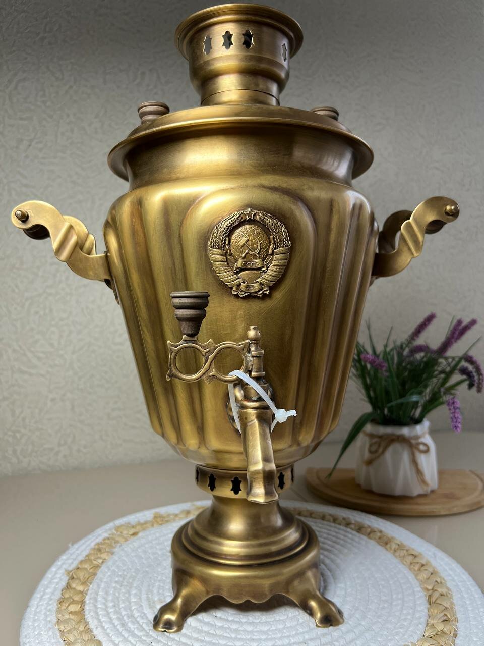 Самовар на дровах , рюмка гранями