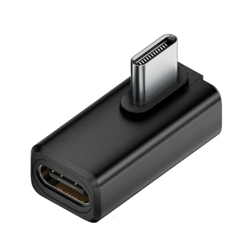 Адаптер USB-C на Thunderbolt 4/5, 240 Вт, 80 Гбит/с, Черный - Средний изгиб