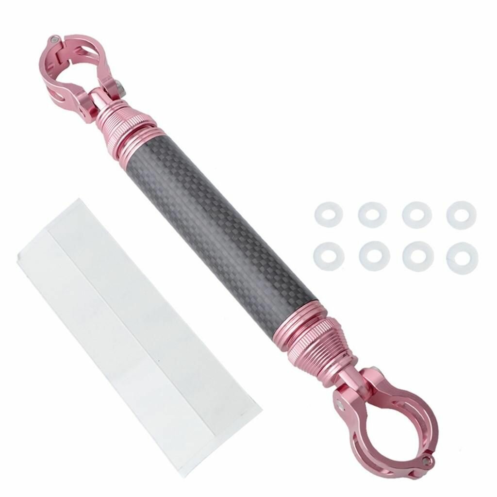 Стабильный крепеж фонаря для велосипедного руля, - 14 см розовый