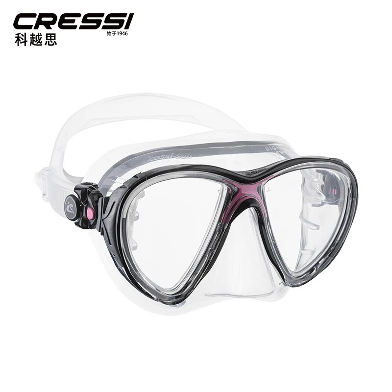 Маска для дайвинга Cressi Big Eyes Evolution, CLEAR-PINK