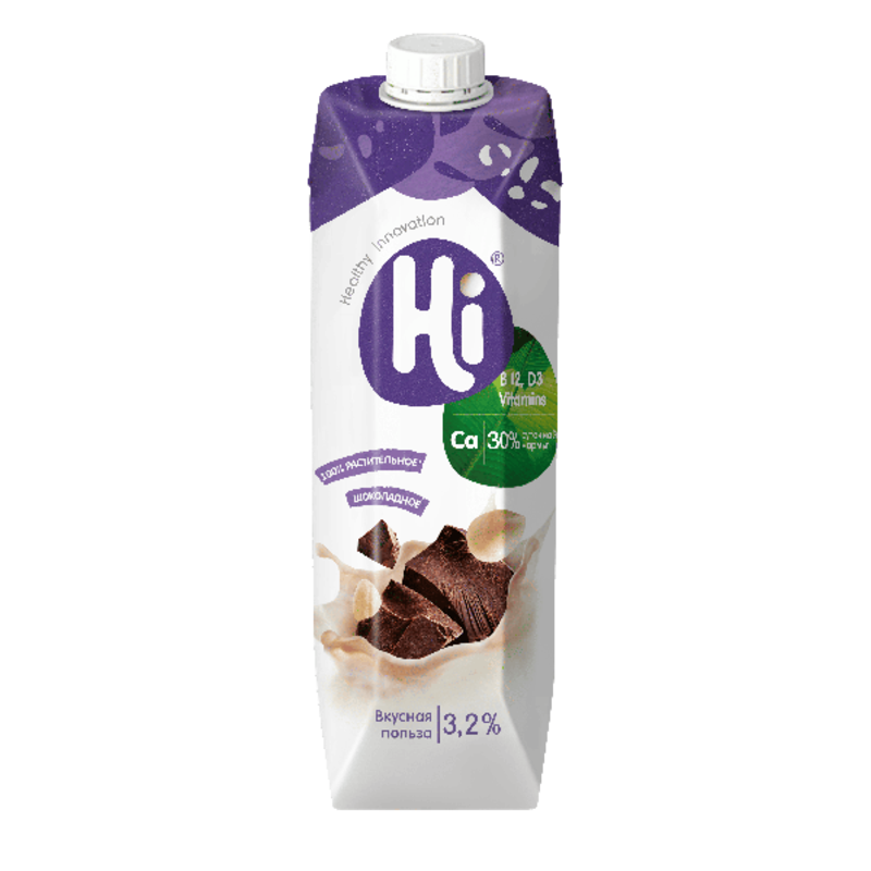 Напиток овсяный шоколадный 3,2% Hi "Еда будущего" 1 л
