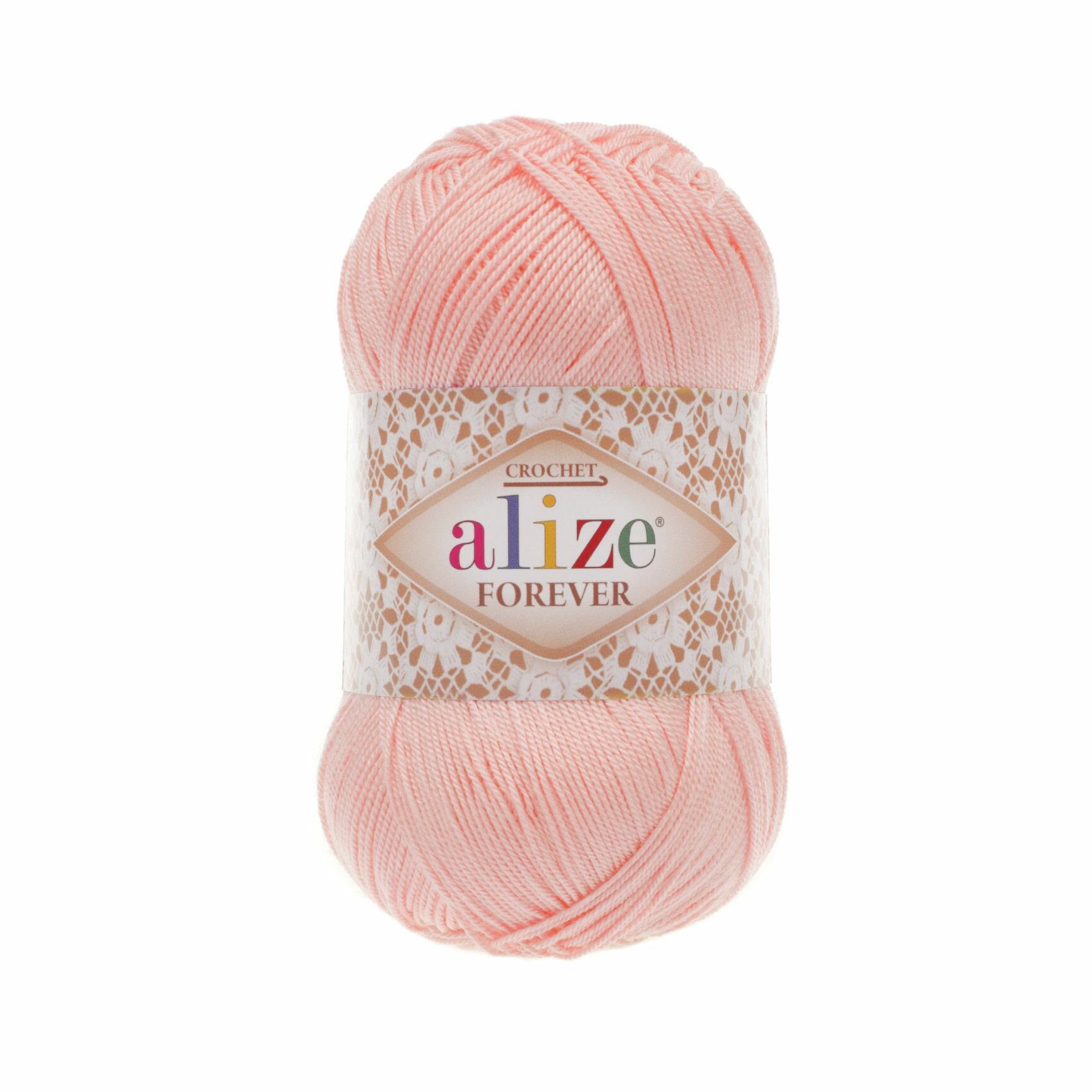 Пряжа для вязания Forever Alize 5 мотков (300 м, 50 гр), цвет 145 персиковый