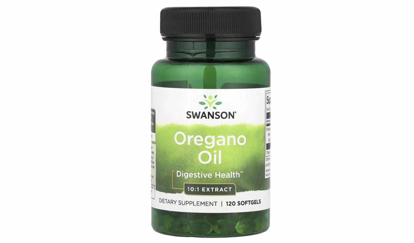 Swanson Oregano Oil, Смесь экстракта орегано и масла орегано 10:1, 120 мягких капсул