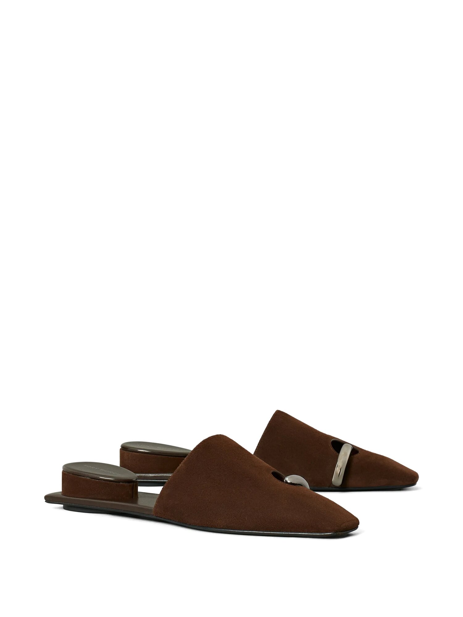 Мюли Tory Burch Pierced, размер 10.5, brown — фото 1