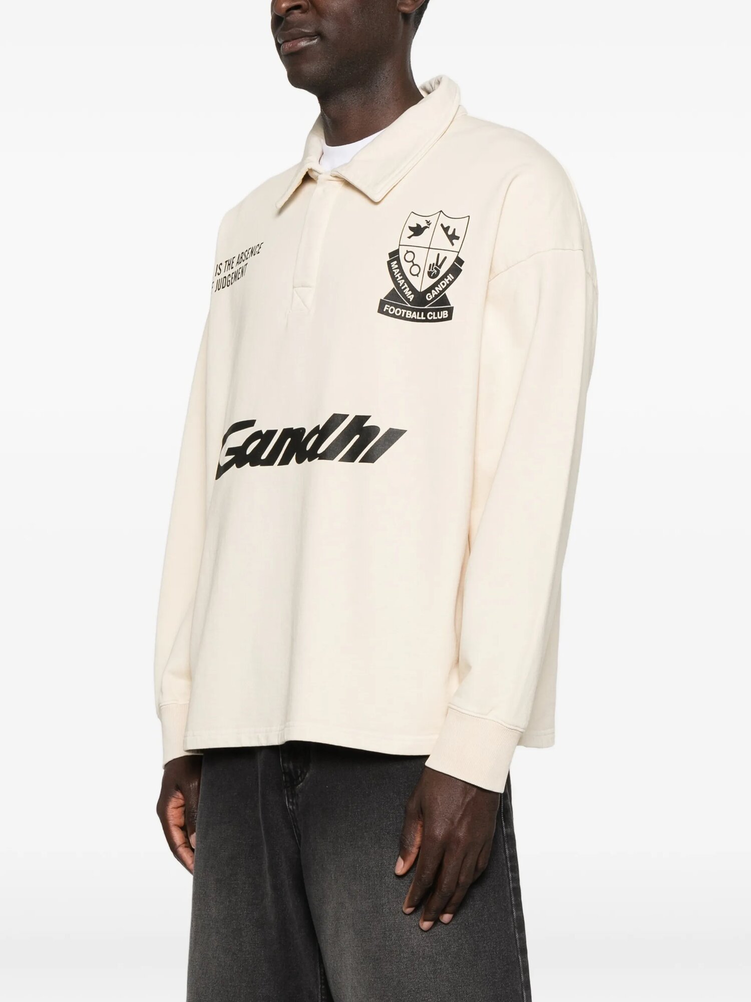 Свитер Hopeium Logo-print polo-collar sweater, размер 48, , разноцветный — фото 1