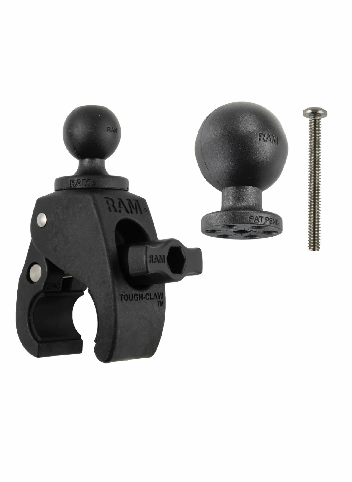 RAP-BC-400U Струбцина малая RAM Tough-Claw со сменными шарами 25 и 38 мм