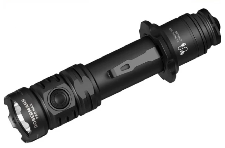 Фонарь светодиодный тактический Armytek Dobermann Pro Max, 3000 лм, холодный свет, аккумулятор