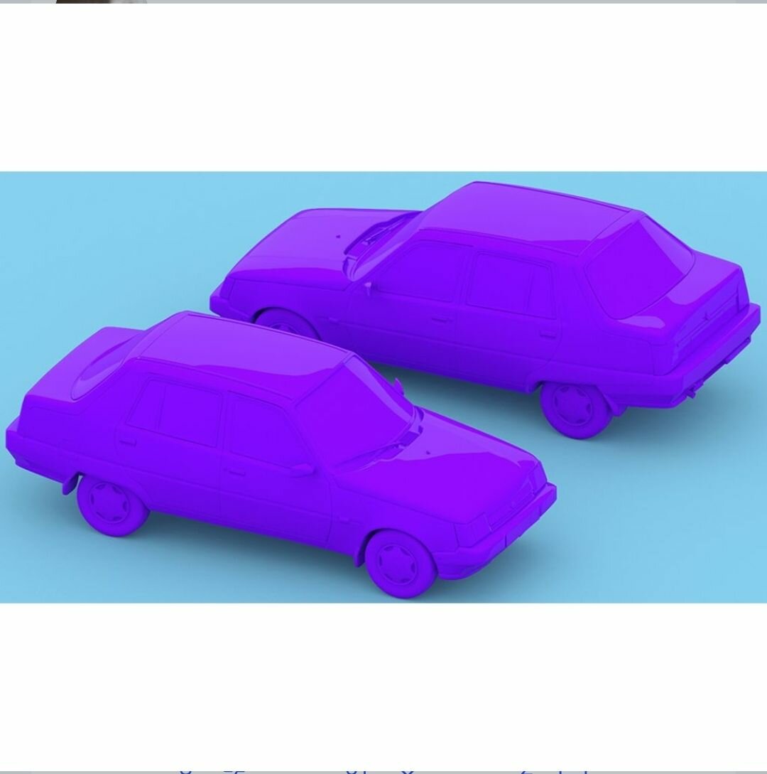 ЗАЗ 1103 Славута. Масштабная модель 1:72.