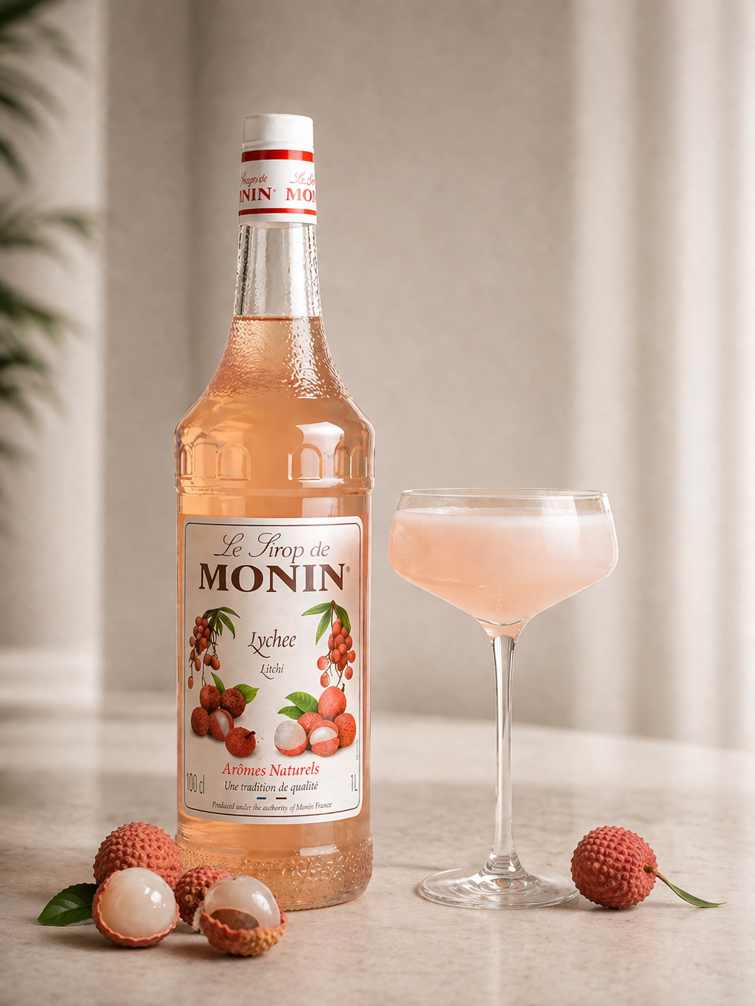 Сироп для коктейлей Личи 1литр MONIN, без ГМО, натуральный продукт