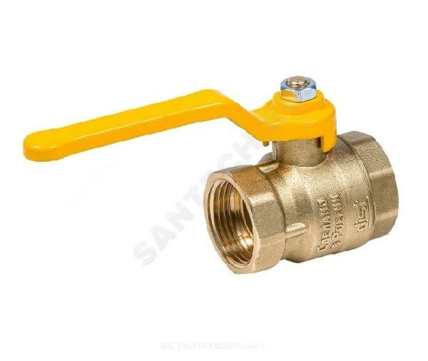 Кран шар. ГАЗ 3/4" г/г рыч. DIST 812Р (10)