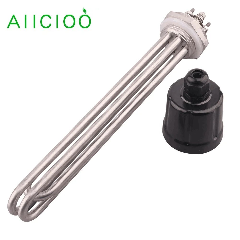 Электрический нагревательный элемент AIICIOO DN40 220/380В 3-12кВт heater only, 12KW 380v L350mm
