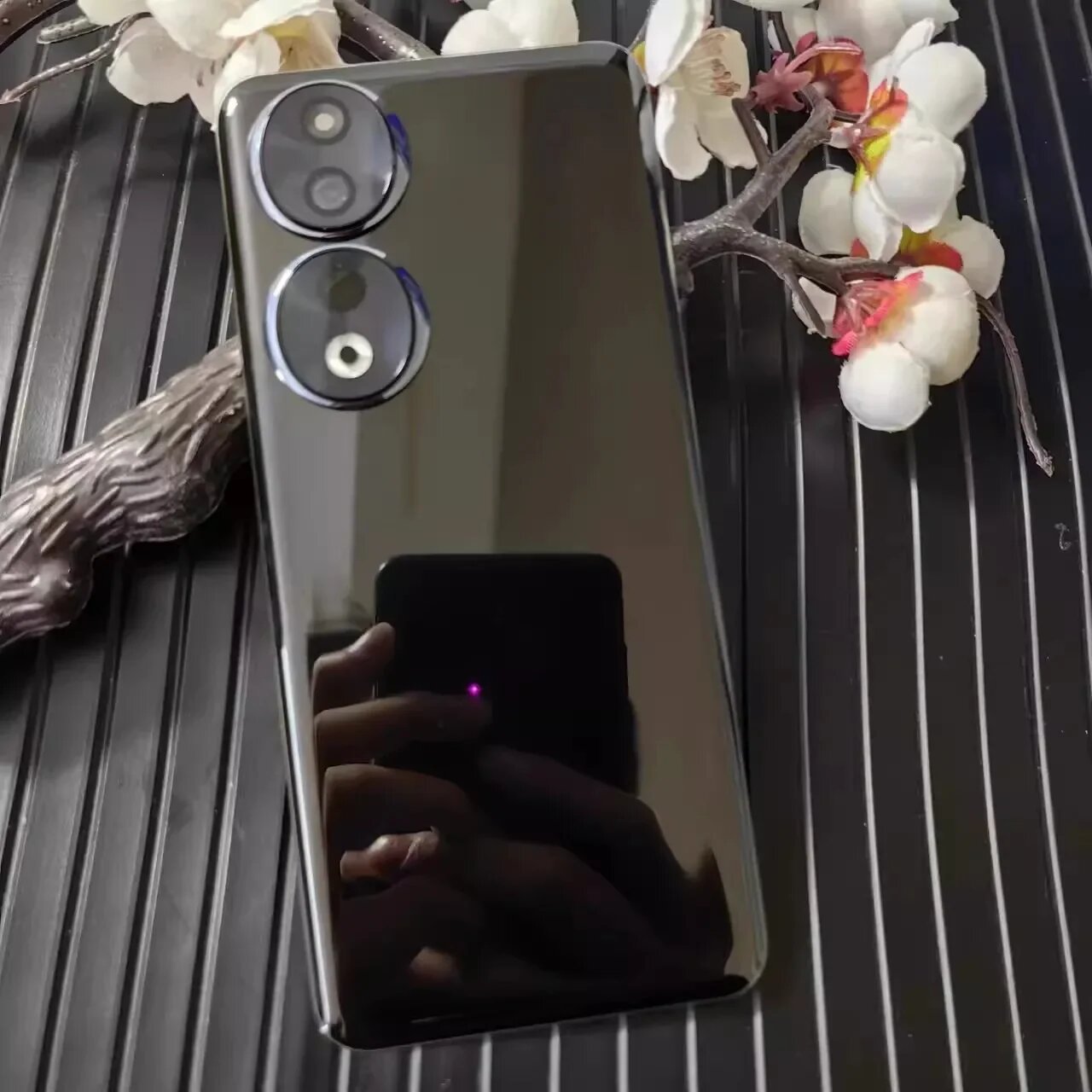 Задняя крышка Honor 90 черная, корпус, стекло