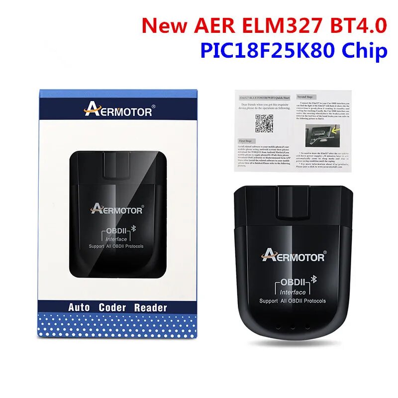 Aermotor ELM327 Bluetooth 4.0 OBD2 Сканер