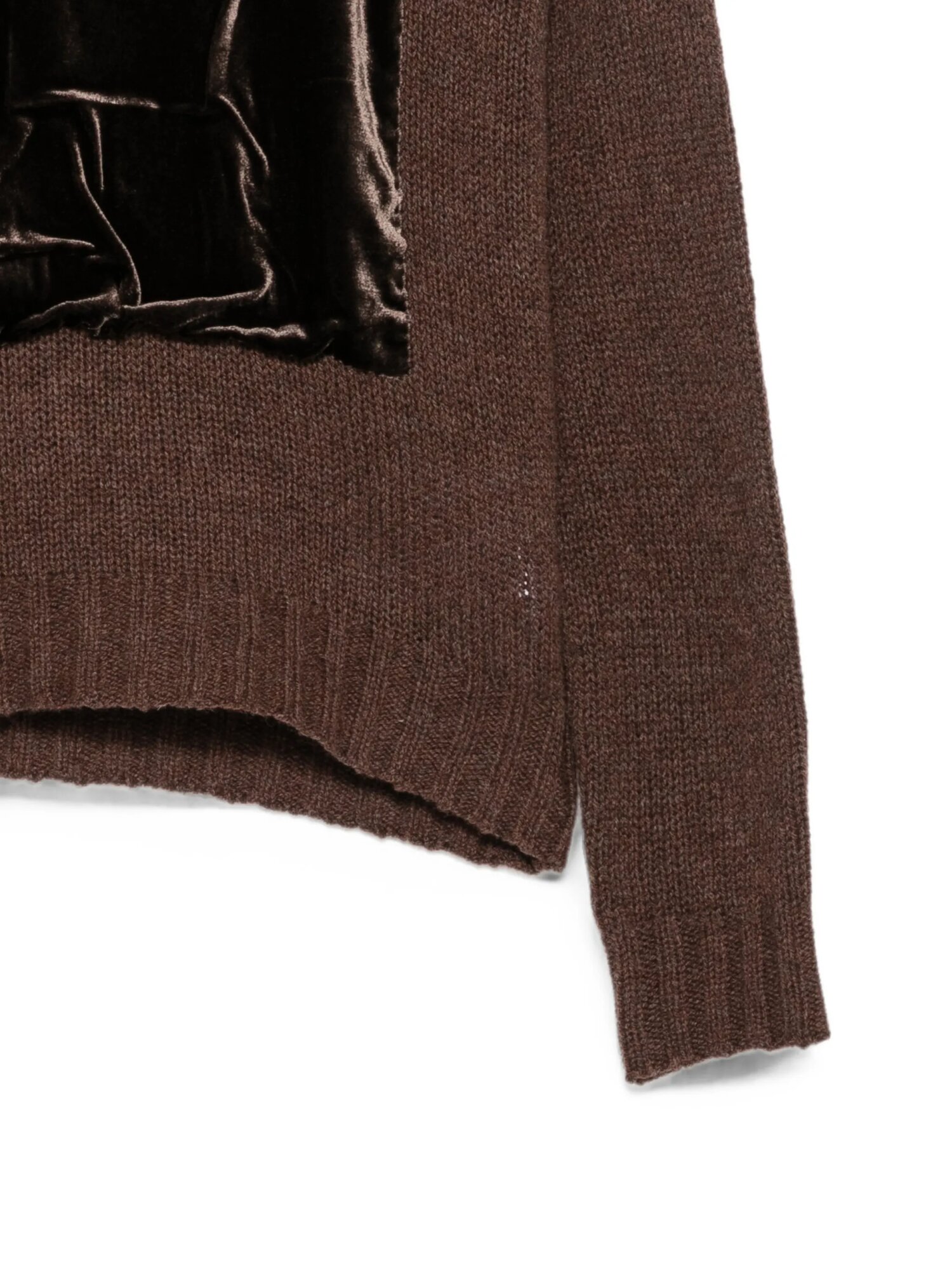 Свитер Maison Margiela Velvet-patchwork sweater, размер 42 — фото 1