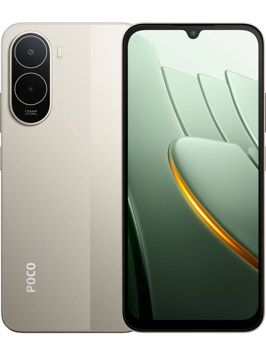 Смартфон Xiaomi Poco C81 Pro 6.9", 4/128Gb, IPS, 120Гц, 6000мАч, золотистый