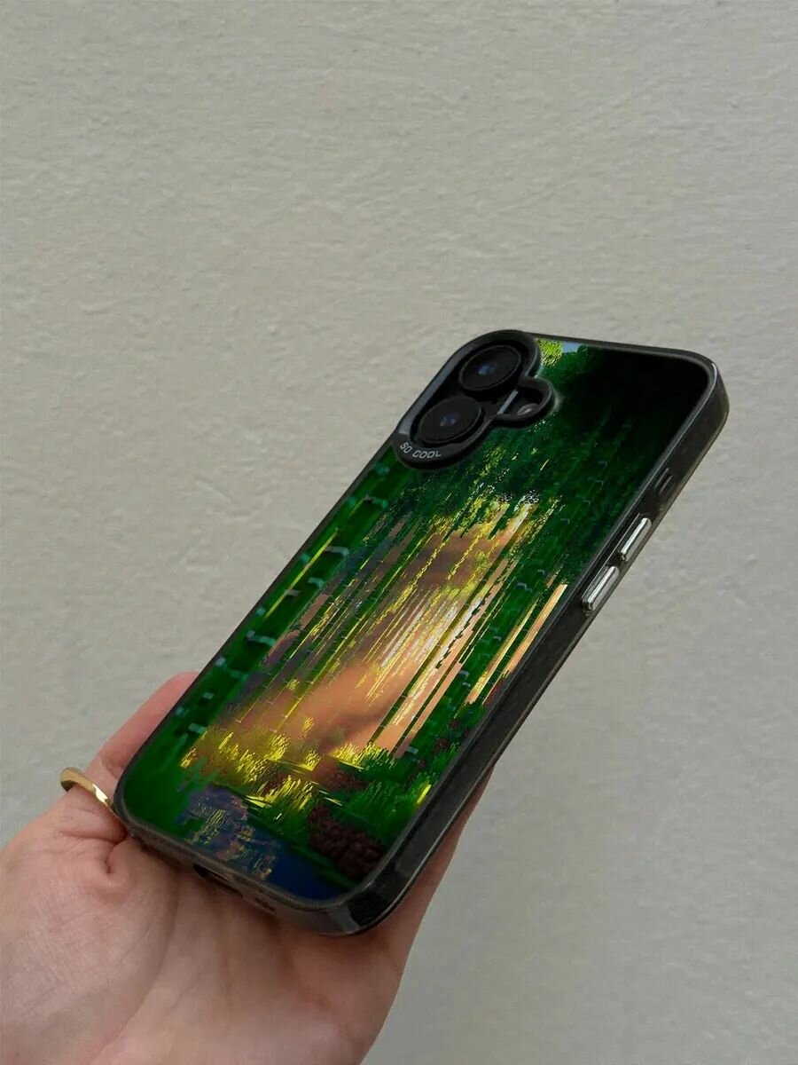 Чехол на Iphone 16 Plus minecraft — фото 1