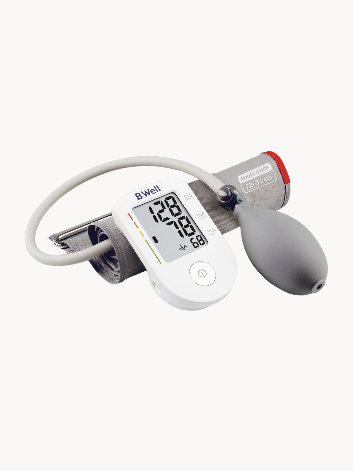 Тонометр полуавтоматический для измерения давления B.Well PRO-30, анатомичная манжета 22-32 см индикатор аритмии цветная шкала уровня давления