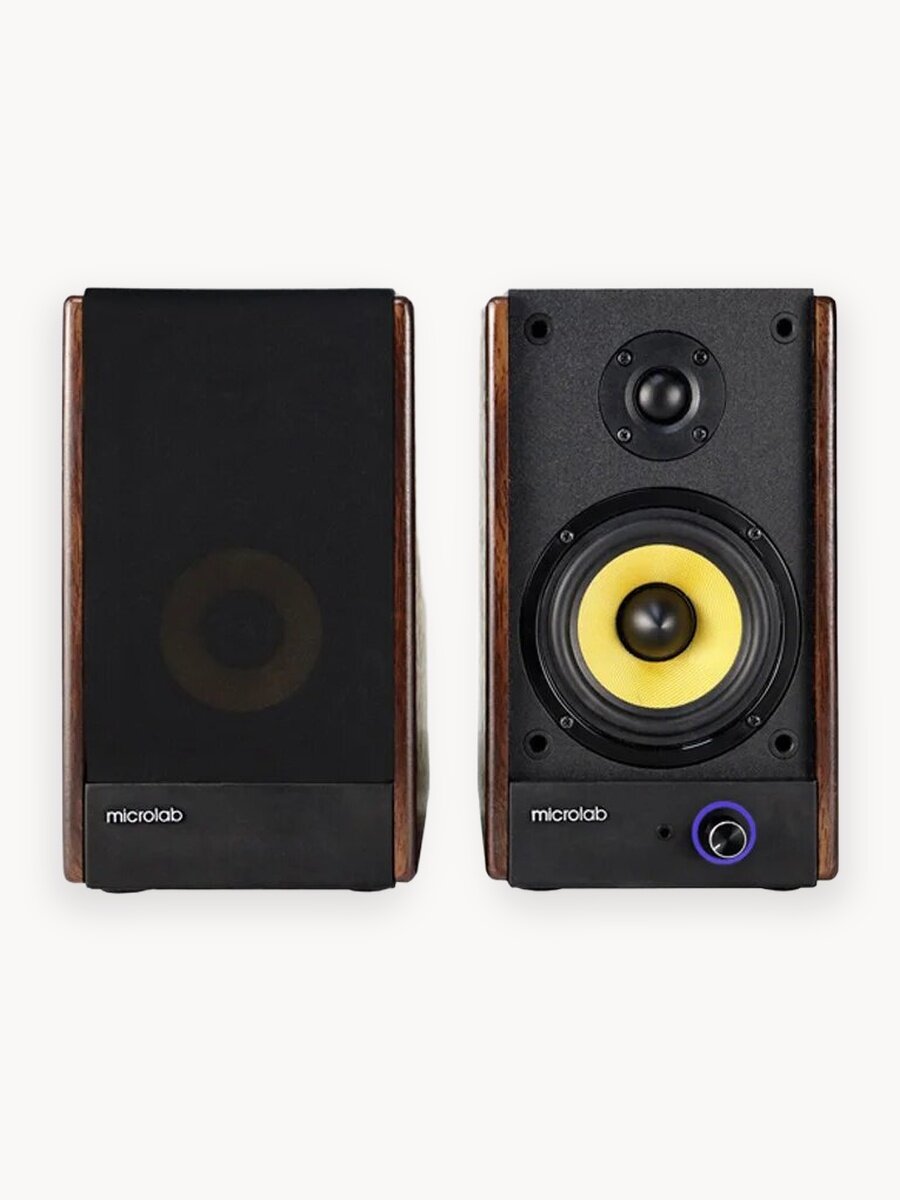 Акустическая система Microlab SOLO 4, схема 2.0, полочная, активная, 60 Вт, коричневый
