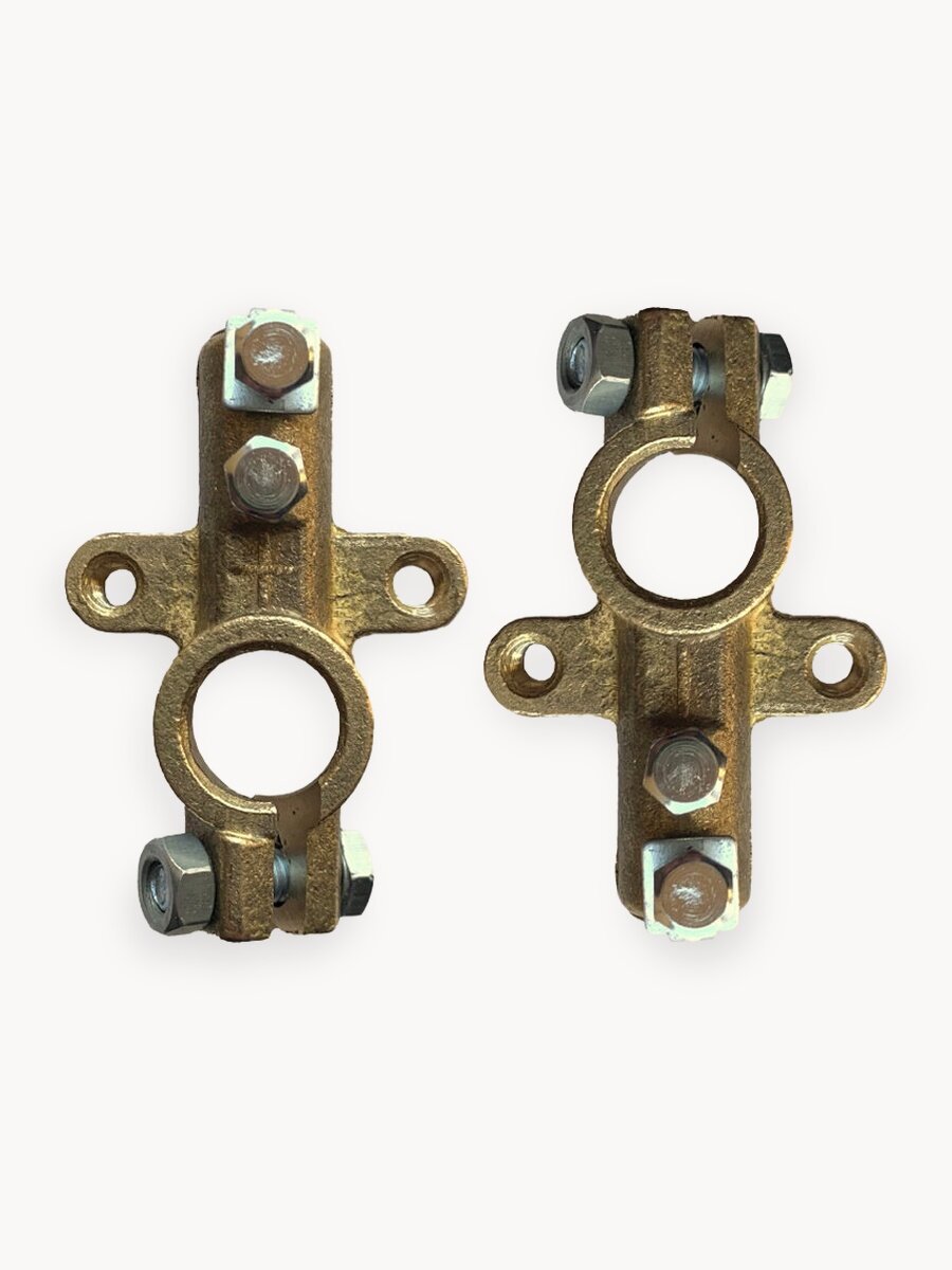 Клеммы АКБ евро с зажимом, латунь