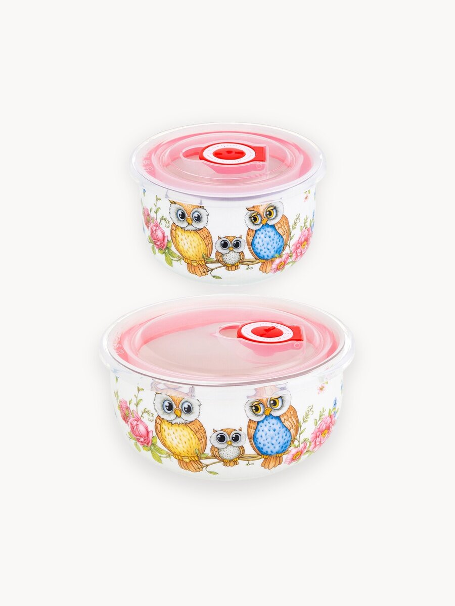 Сервировочный салатник Elan gallery Совушки