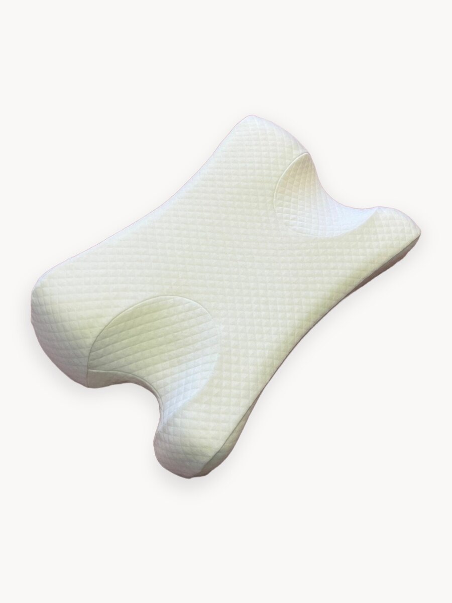 SkyDreams Ортопедическая бьюти подушка против морщин с эффектом памяти, высота 10 см, цвет экрю