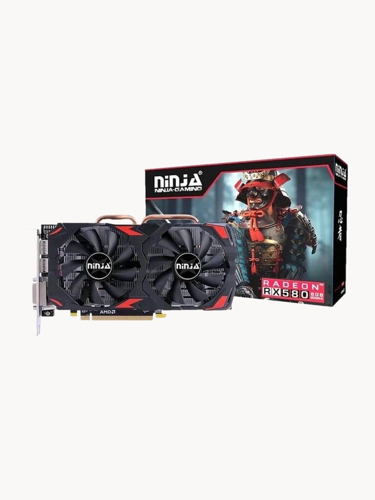 Видеокарта Ninja RX580, 8Гб, 256bit, GDDR5, DVI, HDMI, DP, HDCP
