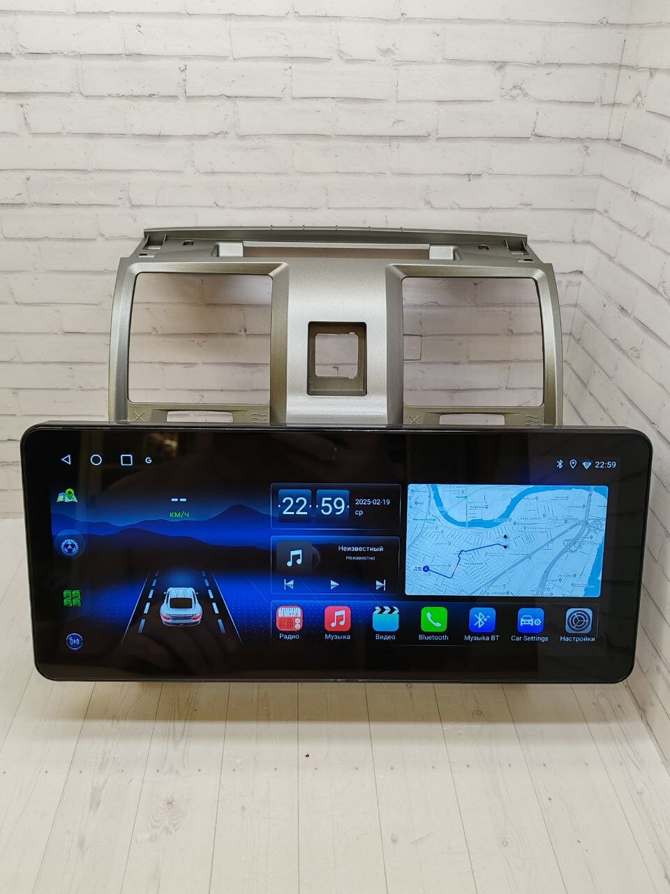 Магнитола андроид, QLED экран 12,3', CarPlay, Android-Auto, WiFi, GPS, USB, Блютус, для УАЗ Патриот (UAZ Patriot) 2012-2016