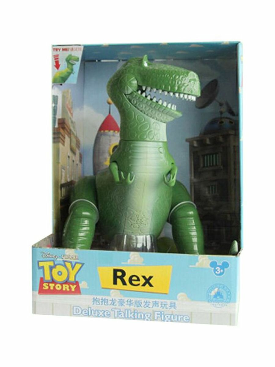 Disney Toy Story Говорящая фигура Рекса, Интерактивные игрушки, Подходит для детей старше 3 лет, История игрушек