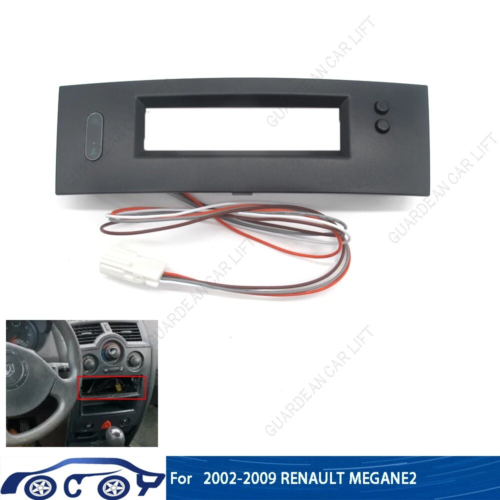 Автомобильная рамка, лицевая панель для Renault Megane 2 2002-2009, ящик для хранения, стереопанель, радиопанель, приборная панель
