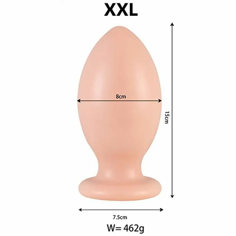 Анальная пробка, светло-розовый, 80 мм