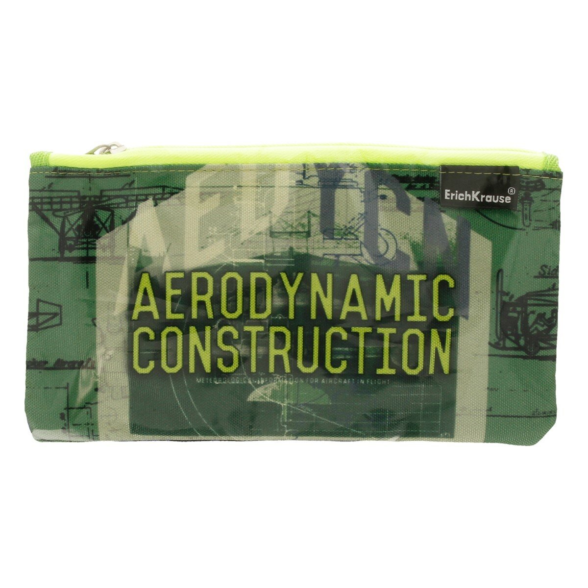 ErichKrause Пенал-конверт Aerodynamics 57501-GL92 1 х 27 х 13 см компактный школьный органайзер