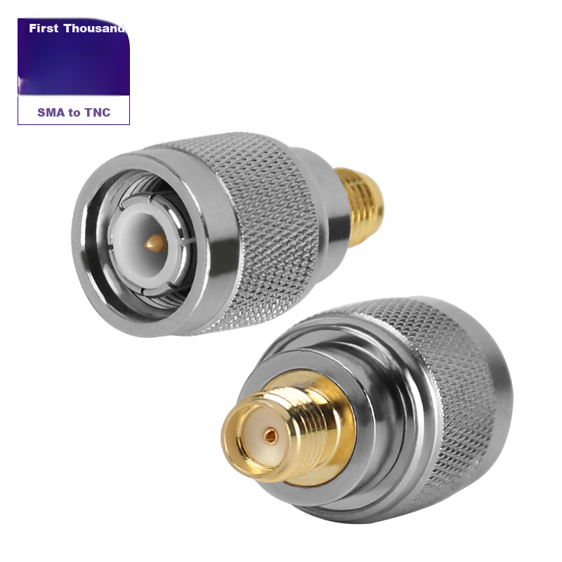 SHOCHAN SMA Female to TNC Male Adapter, KJ RF Connector, 50 Ohm, 1 Piece, SQ-SMAK