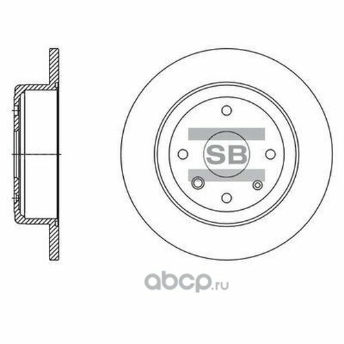 Диск тормозной Hi-Q SD3058 для Chevrolet Epica
