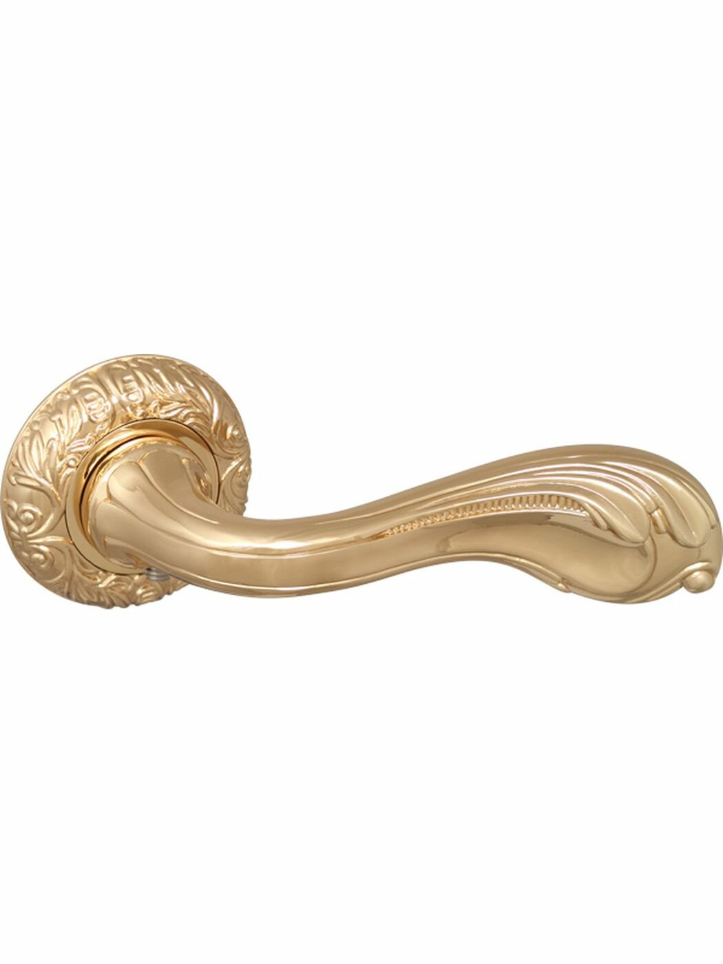 Ручка дверная межкомнатная Fuaro Barocco SM Gold-24 золото 24К