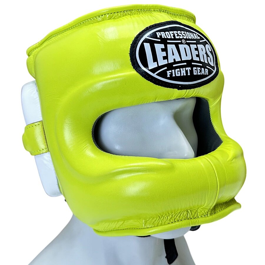 Шлем боксерский LEADERS LS Fancy с бампером GN/WH, L/XL