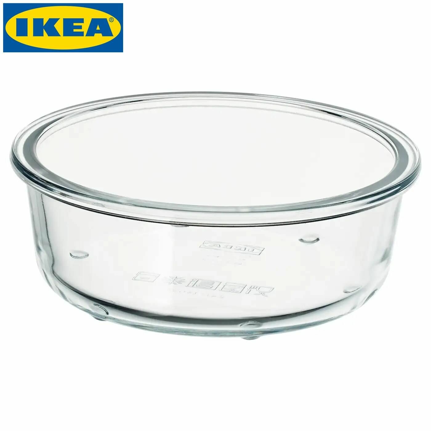 Стеклянный Контейнер без крышки для продуктов Ikea 365+ Икеа 400мл